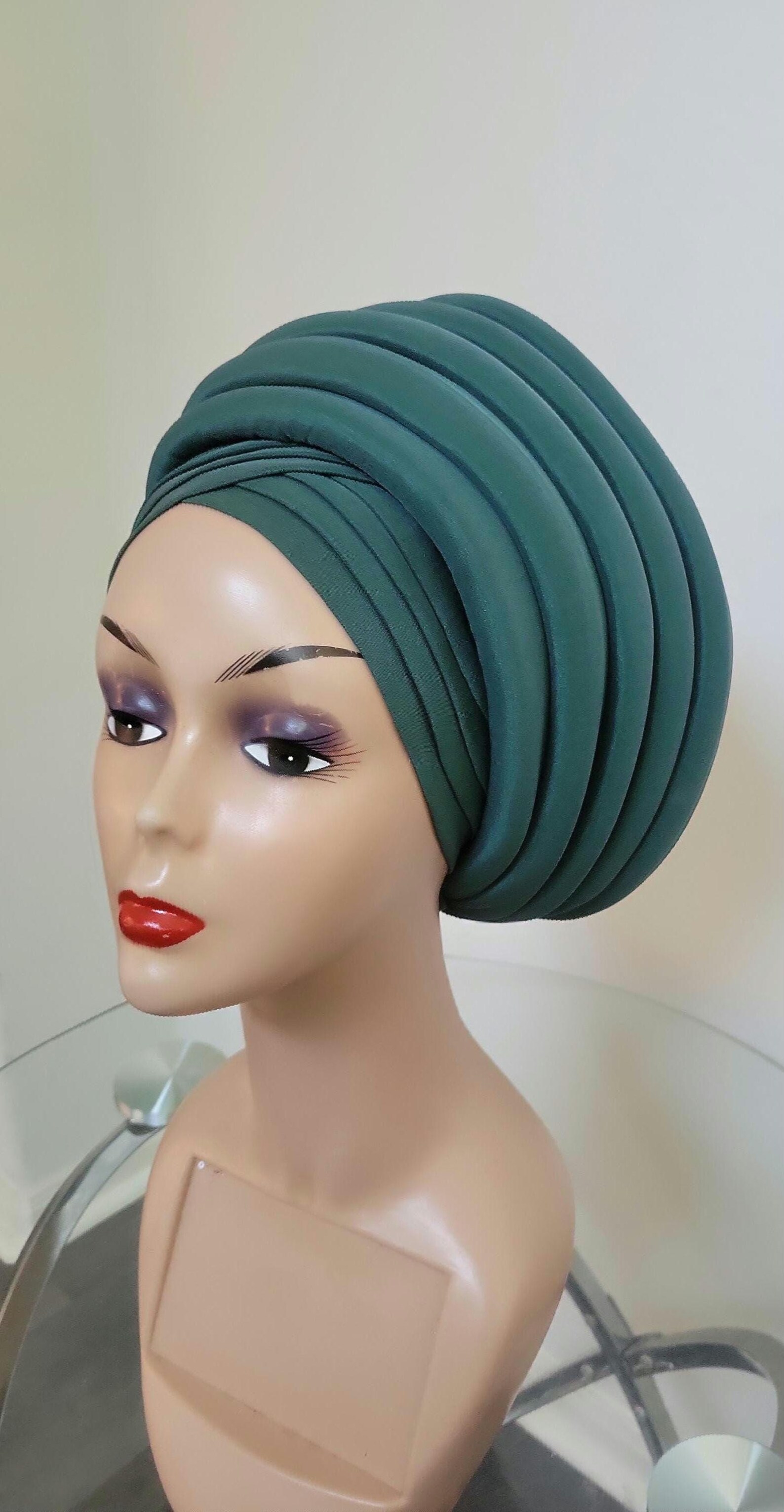 Amirah Puffy Green Turban - Etsy