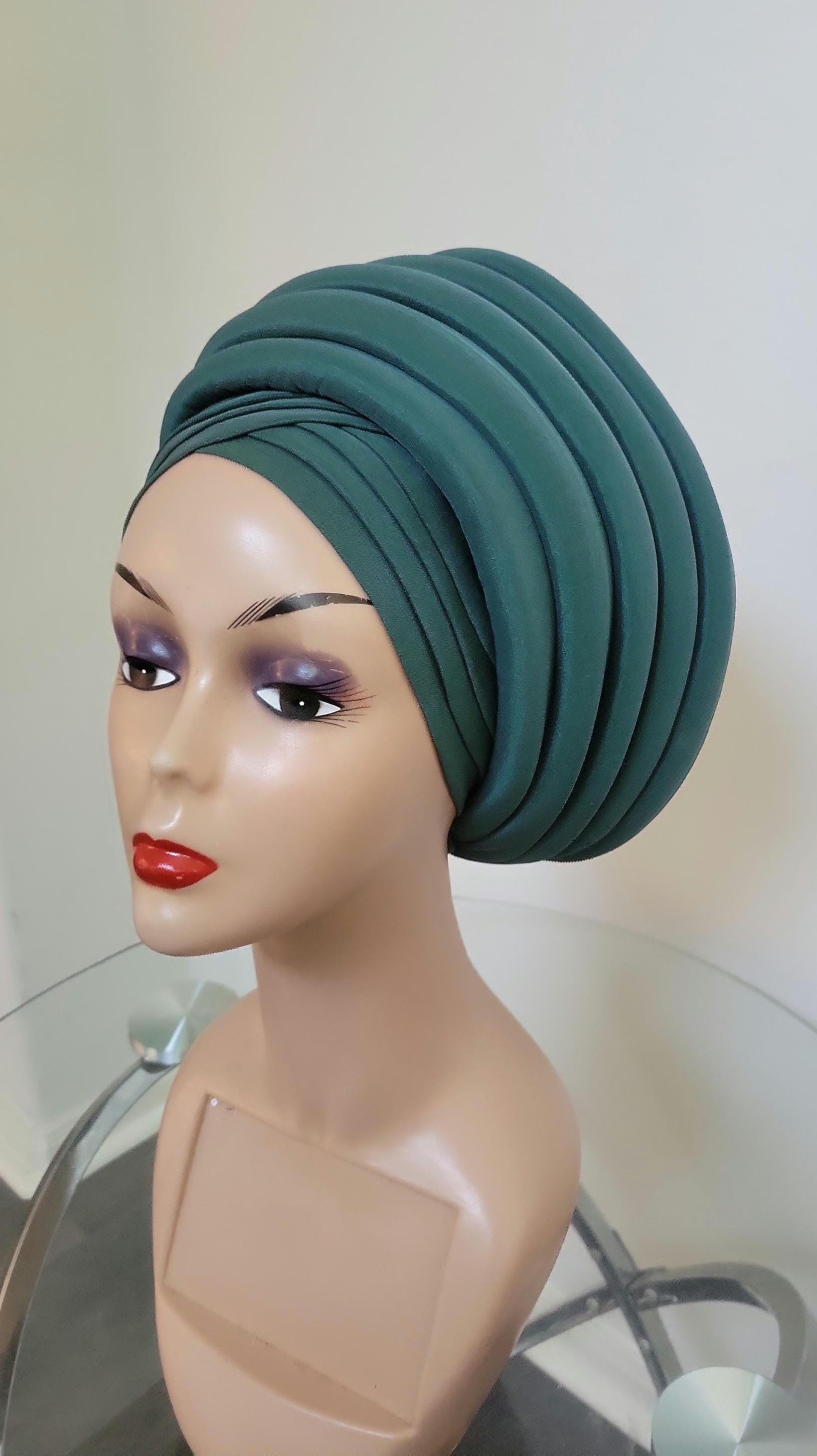 Amirah Puffy Green Turban - Etsy