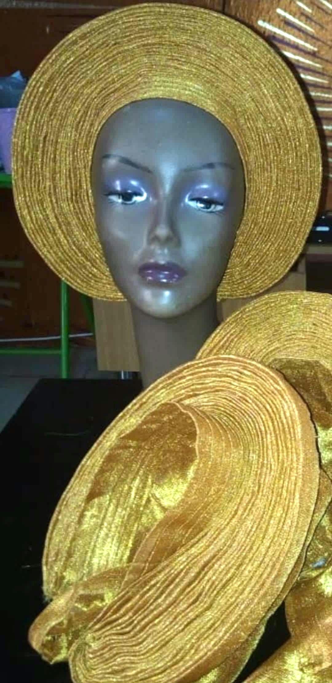 100% Original Aso-oke Round Style Auto Gele - Etsy