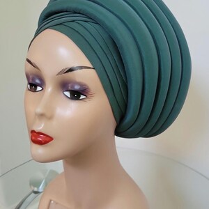 Amirah Puffy Green Turban - Etsy