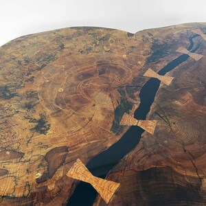 XXL Tree Disc Table Solid Wood Epoxy Resin - Etsy