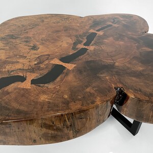 XXL Tree Disc Table Solid Wood Epoxy Resin - Etsy