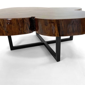 XXL Tree Disc Table Solid Wood Epoxy Resin - Etsy