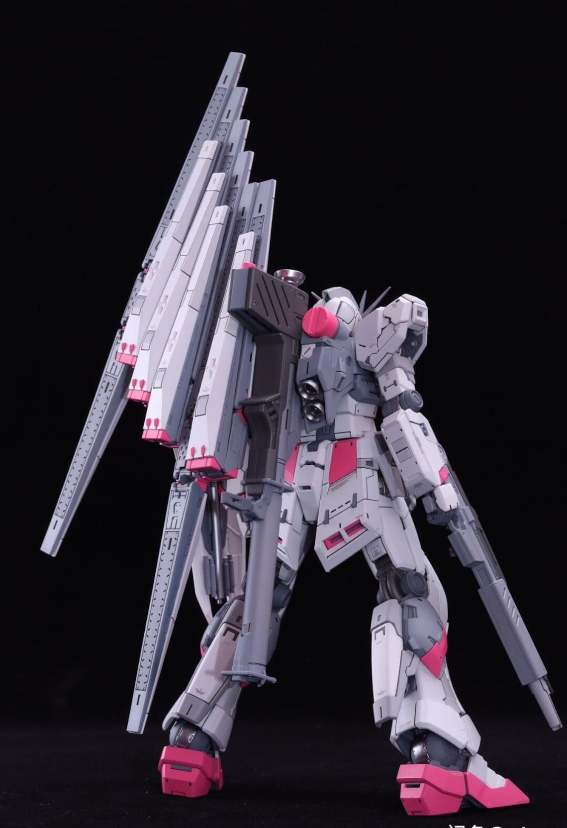 BANDAI RG 1/144 Pink Nu Gundam Painted & Built - Etsy