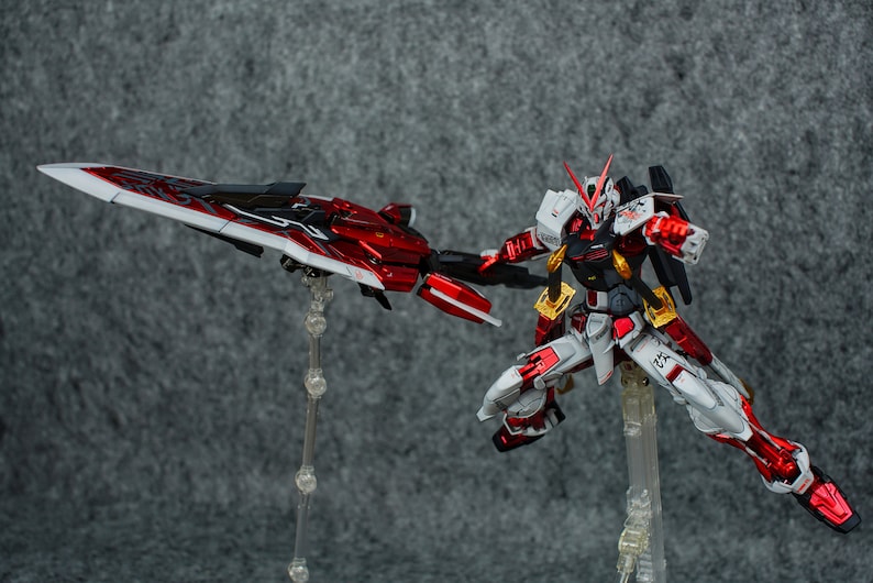 Painted & Built BANDAI MG Astray Red Frame 1/100 Scale Kit - Etsy