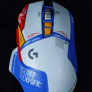 RX-78-2 GUNDAM Edition Custom Painted Logitech G502 HERO Wired Optical ...