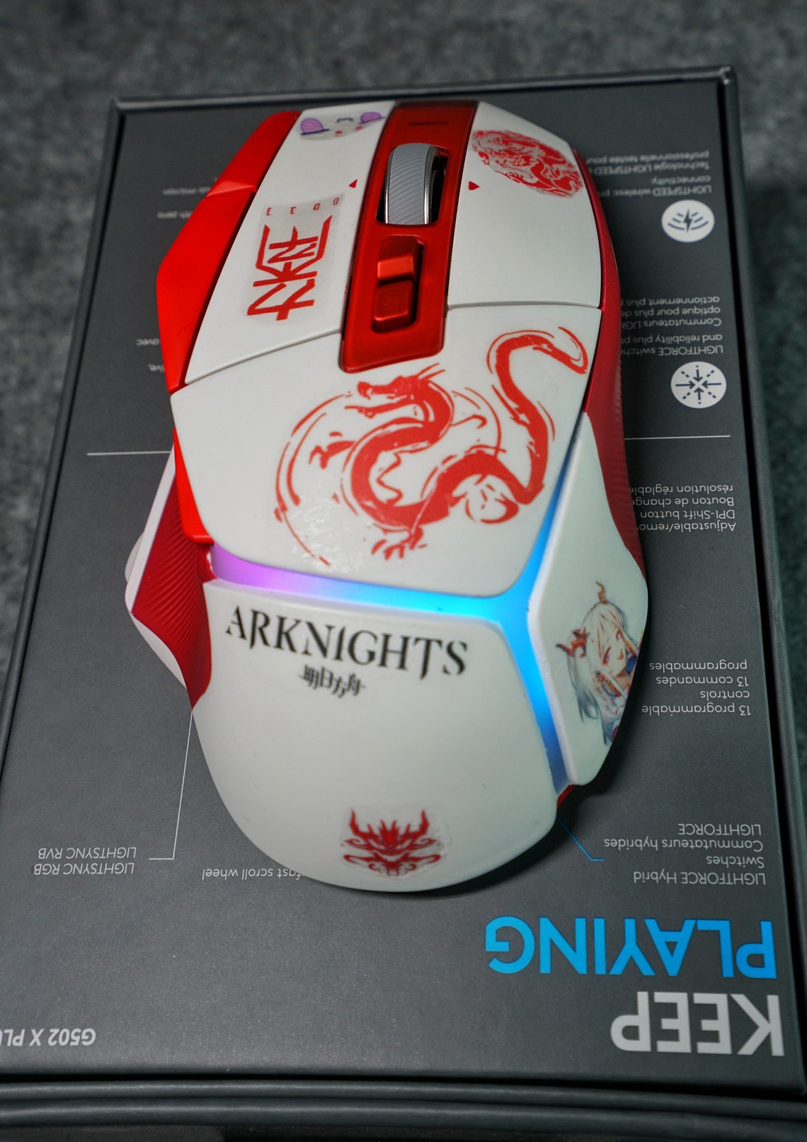 Custom Design & Painted Logitech G502 G502X HERO Gaming Mouse - Etsy