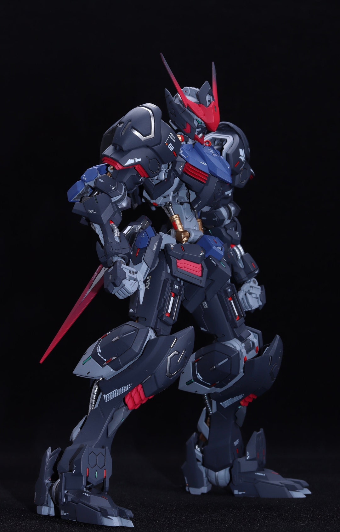 BANDAI MG 1/100 Black Barbatos Gundam Painted & Built - Etsy