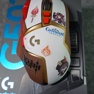 Genshin Hutao Edition Custom Painted Logitech G502 HERO Wired Optical ...