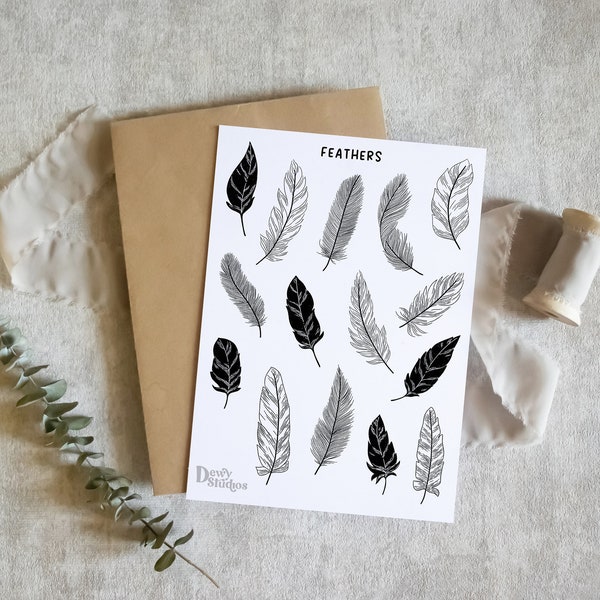 Feather Bullet Journal - Etsy