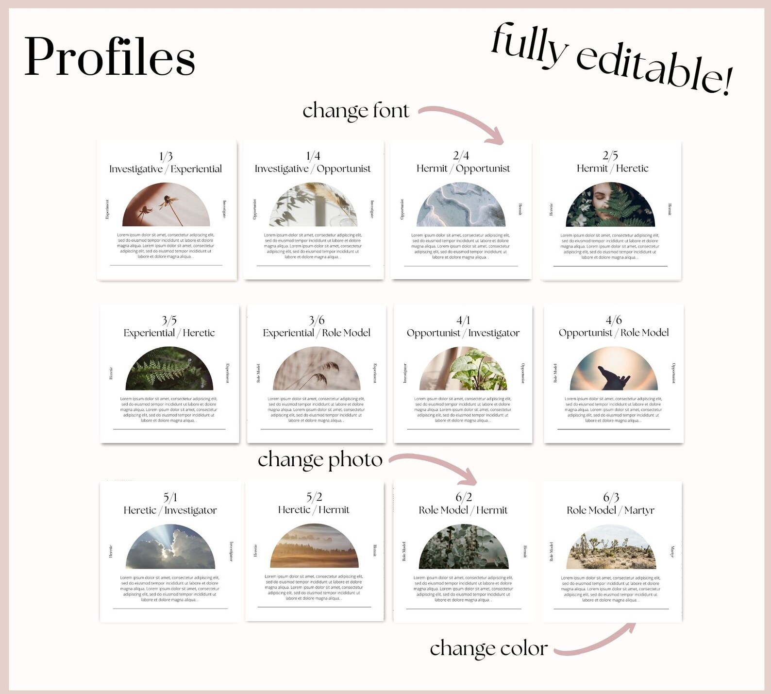 Human Design Digital Canva Social Media Instagram Templates, Pink White ...