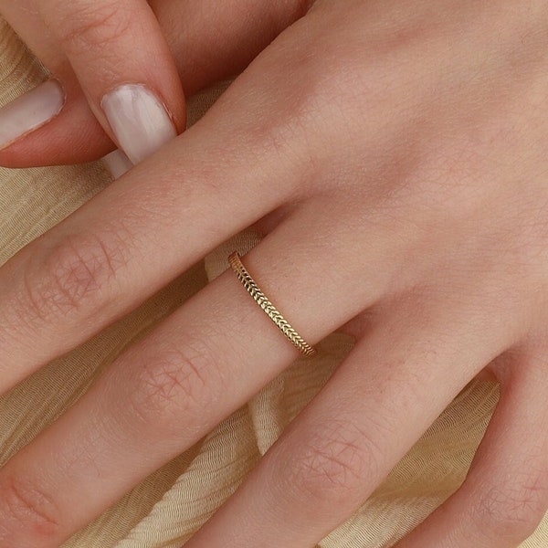 Wheat Pattern Ring - Etsy
