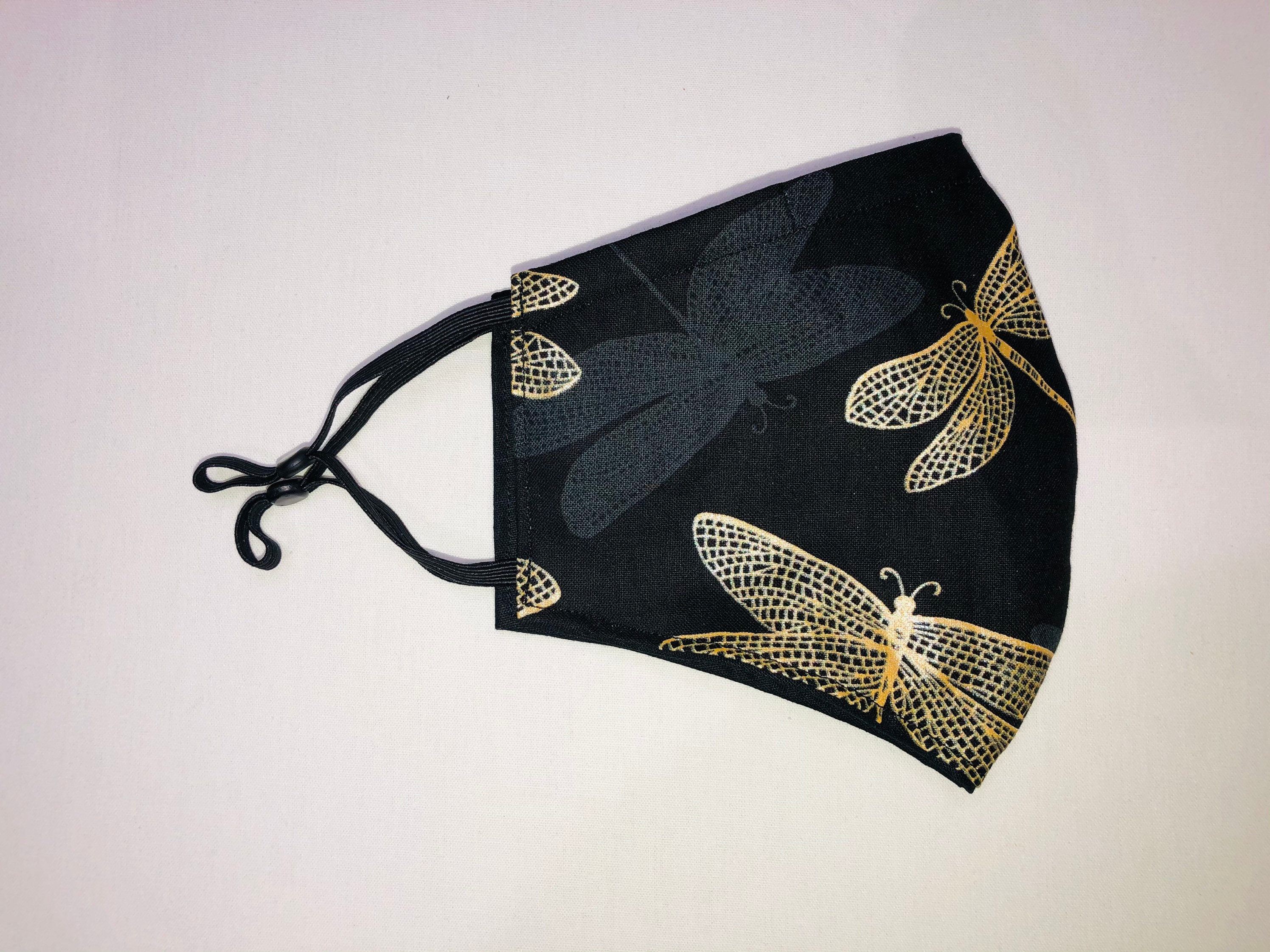 3 Layer Dragonfly Face Masks Adjustable Elastics Nose Band - Etsy UK