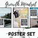 Growth Mindset Poster Set of 20 | Travel and Adventure Themed Bulletin ...