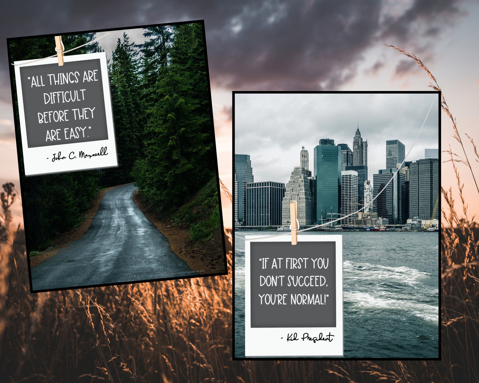 Growth Mindset Poster Set of 20 | Travel and Adventure Themed Bulletin ...