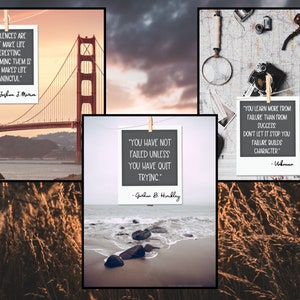 Growth Mindset Poster Set of 20 | Travel and Adventure Themed Bulletin ...