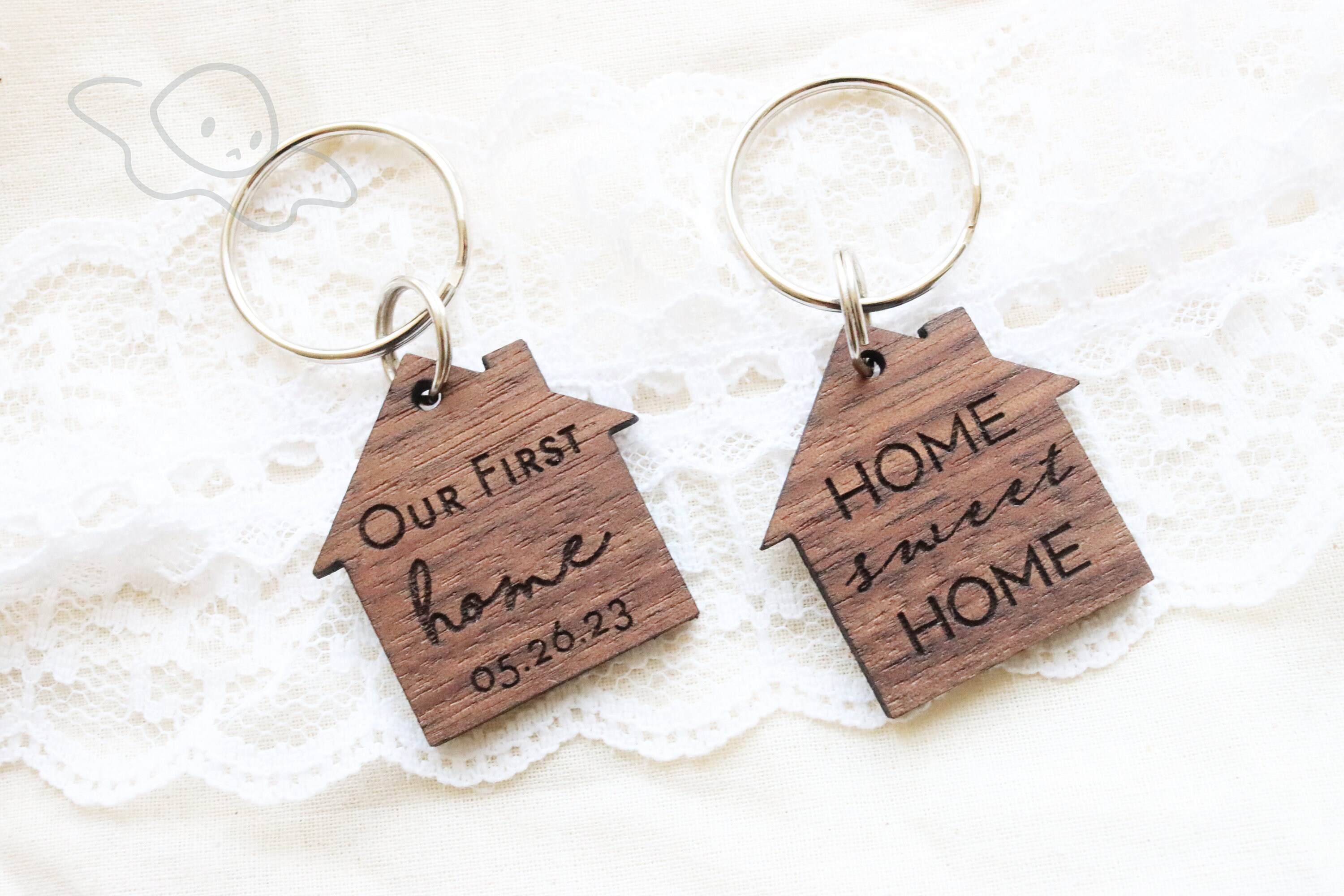 Personalized New Home Keychain Vacation Rental Home Sweet - Etsy