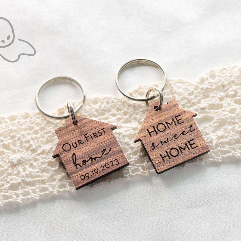 Home Keychain - Etsy