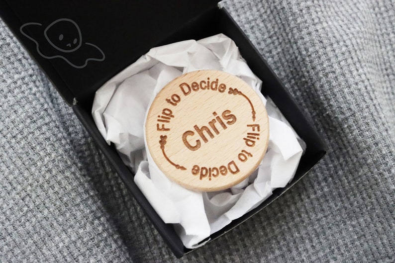 Personalized Decision Flip Coin Custom Fun Coin Decision - Etsy