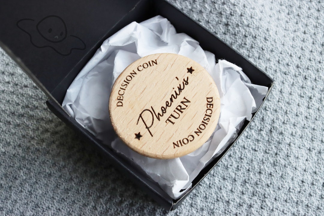 Personalized Decision Flip Coin, Custom Fun Coin, Decision Making Coin ...