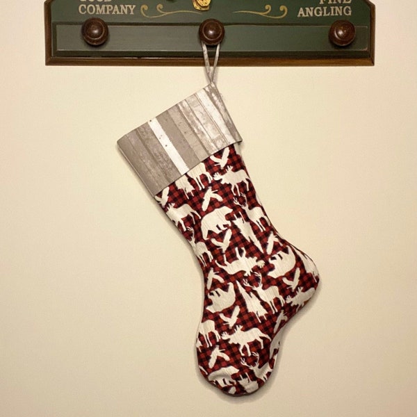 Moose Stocking - Etsy