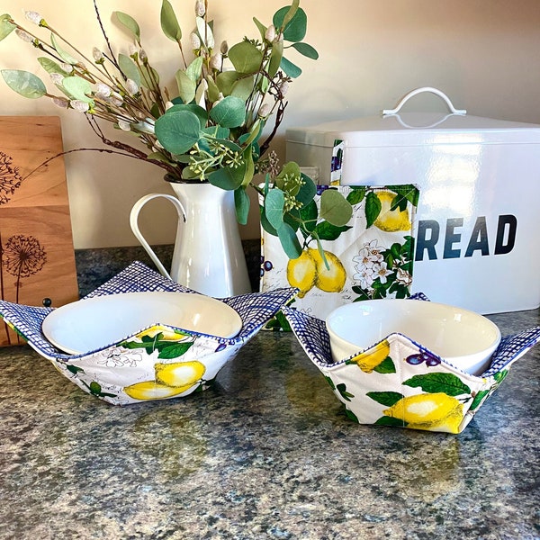 Blue and White Bowl Lemons - Etsy