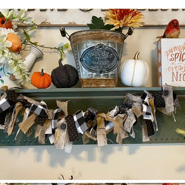 Torn Fabric Garland - Etsy