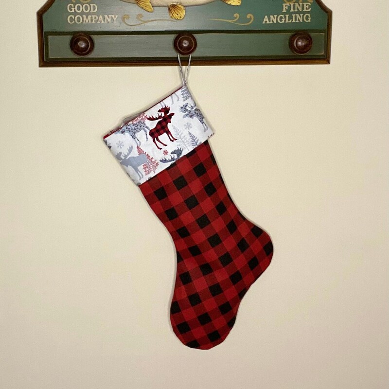 Moose Stocking - Etsy