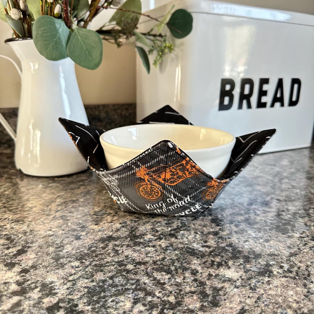 Motorcycle Microwave Bowl Cozy, Hot Soup Bowl Holder, Cozies for Hot ...