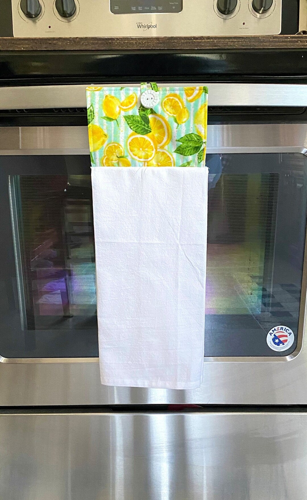 Lemon Oven Handle Decorative Kitchen Towel, Lemon Kitchen Towels ...