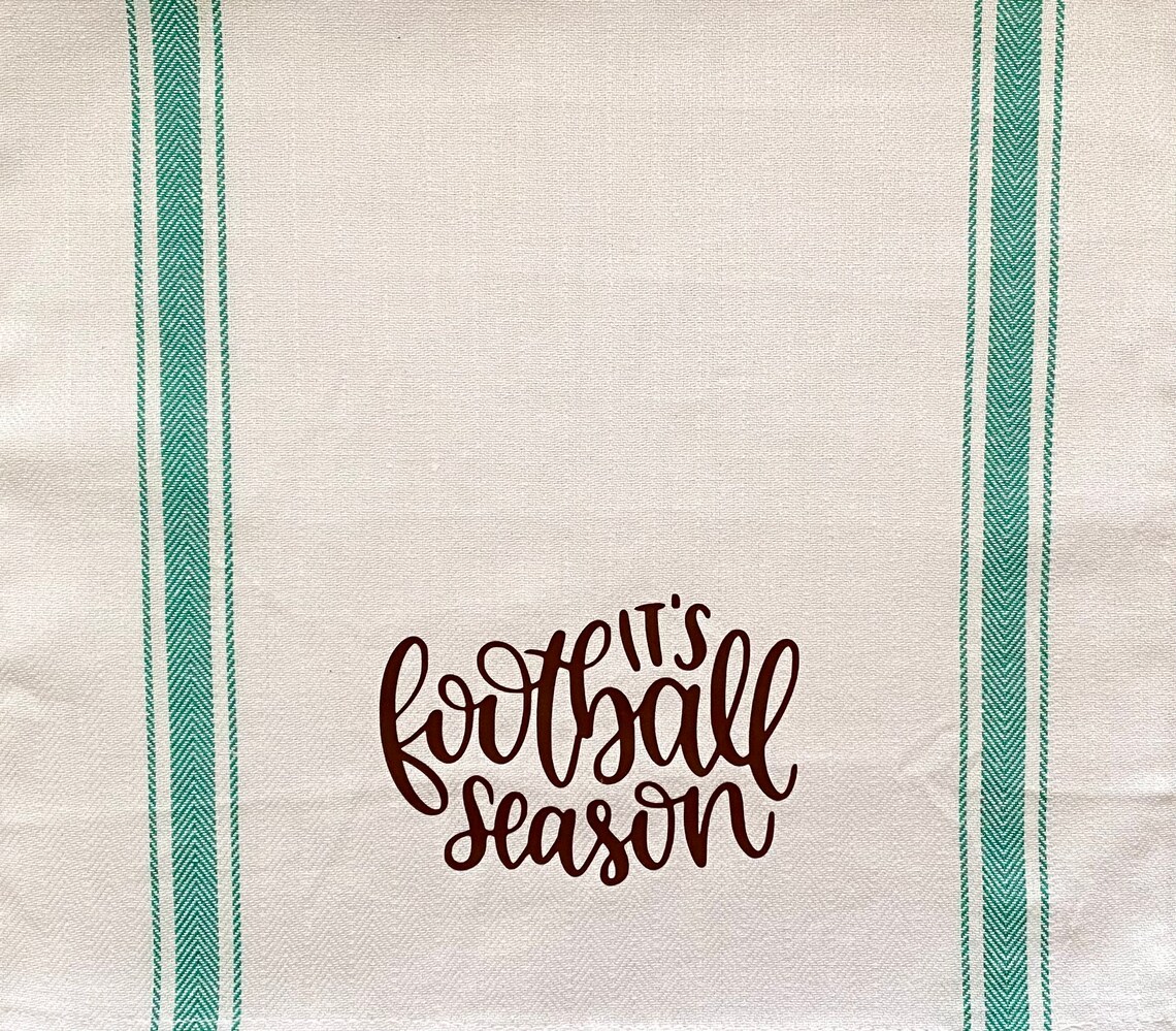 Football Season Flour Sack Kitchen Towels, Football Kitchen Decor ...
