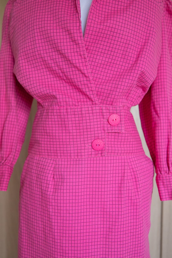 80s Barbie Pink Skirt and Cropped Jacket Set - Gem