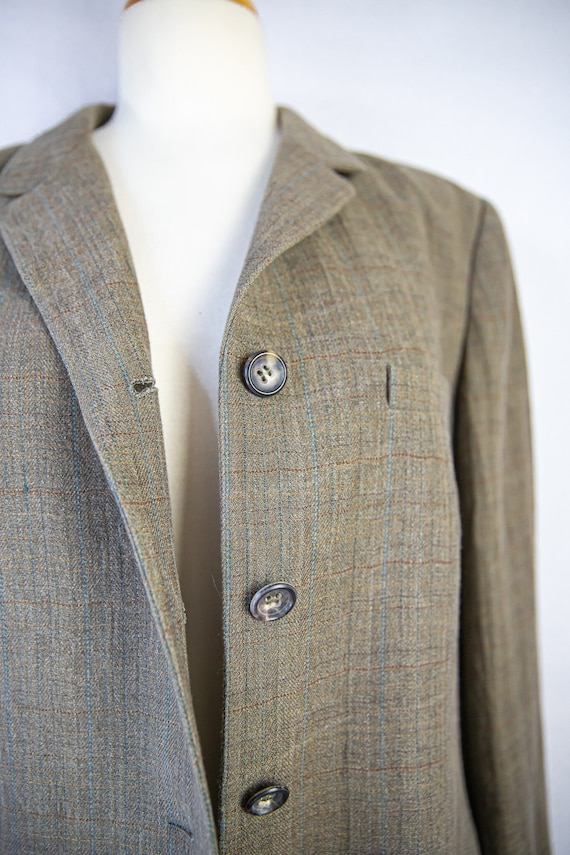 1990s Jil Sander brown four button blazer / size 8 - Gem