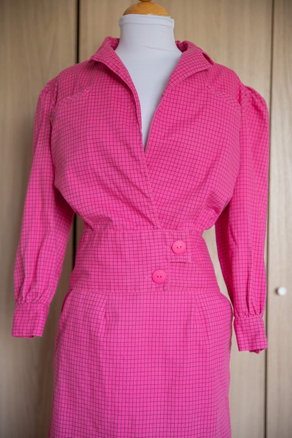 80s Barbie Pink Skirt and Cropped Jacket Set - Gem