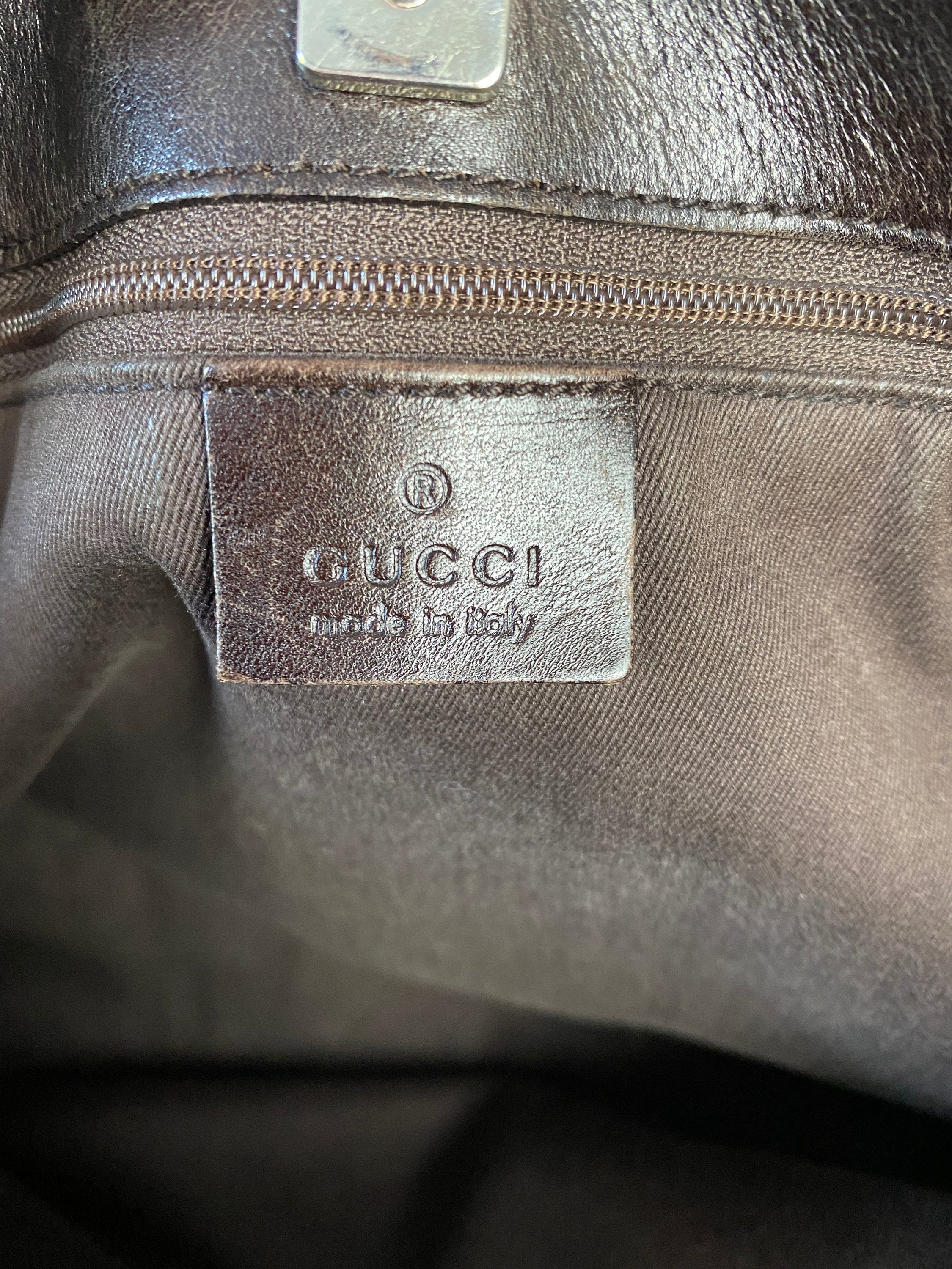Gucci Monogram Canvas and Leather Small Logo Shoulder Handbag / Tote ...