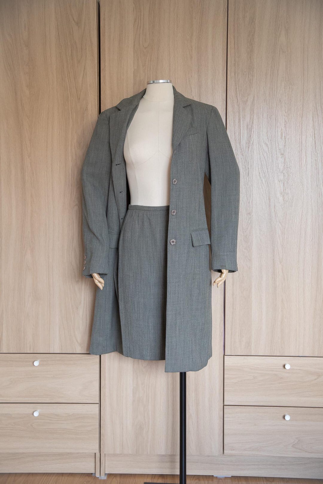 90s Kenar Long Duster With Matching Skirt Set - Etsy