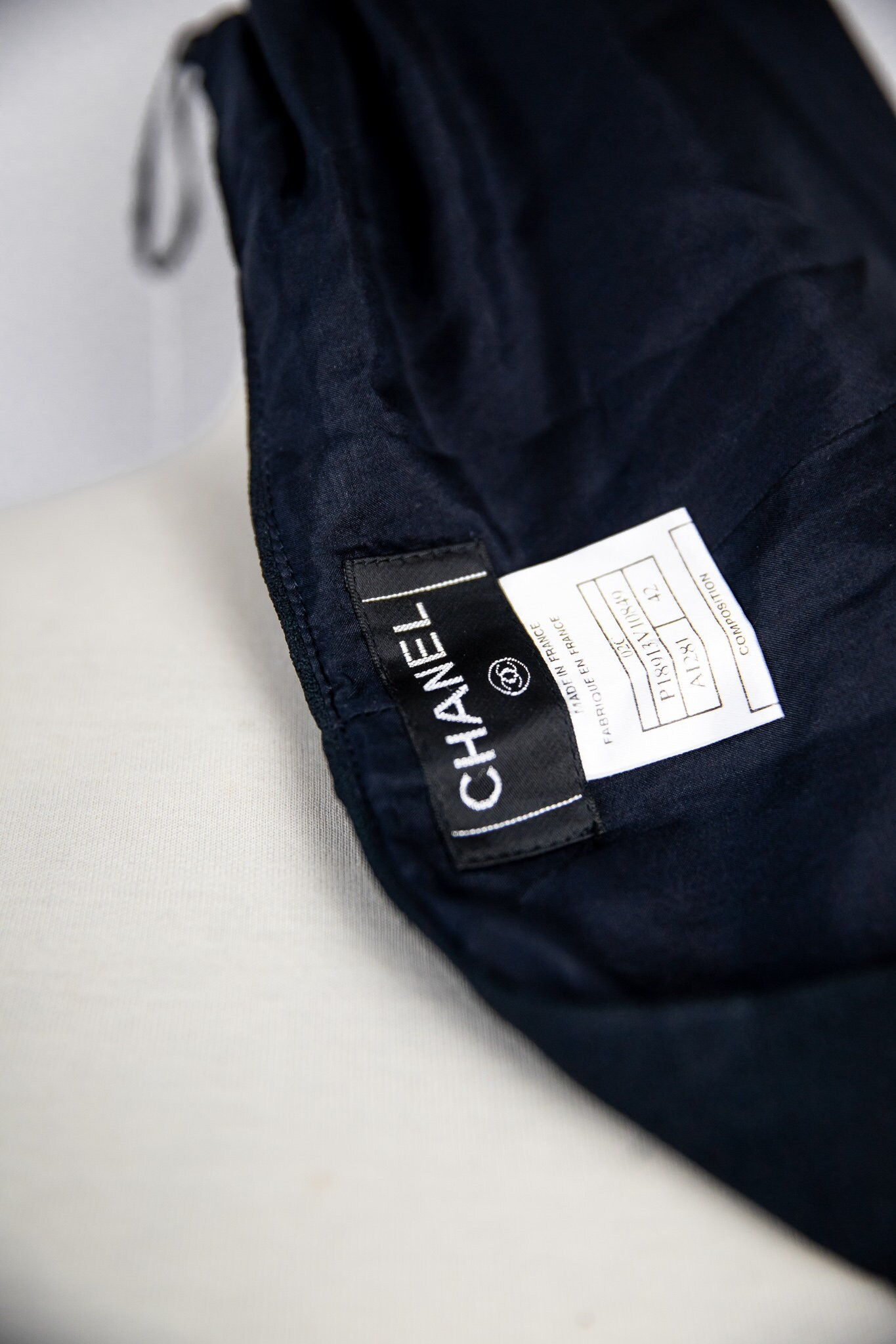 Y2K Chanel Navy Wide Leg Pants With Rhinestone CC Logo / Size 6 - Etsy