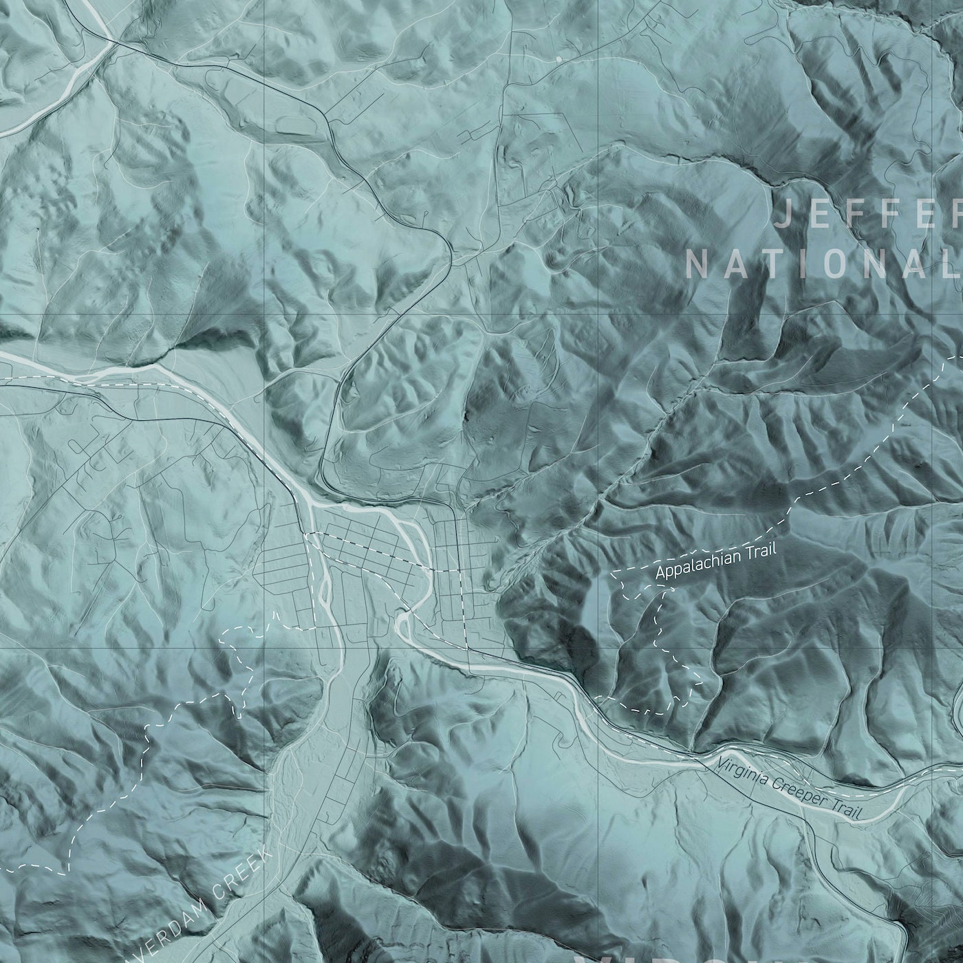 Damascus, Virginia Topographic Map - Museum Quality Matte Print - Etsy