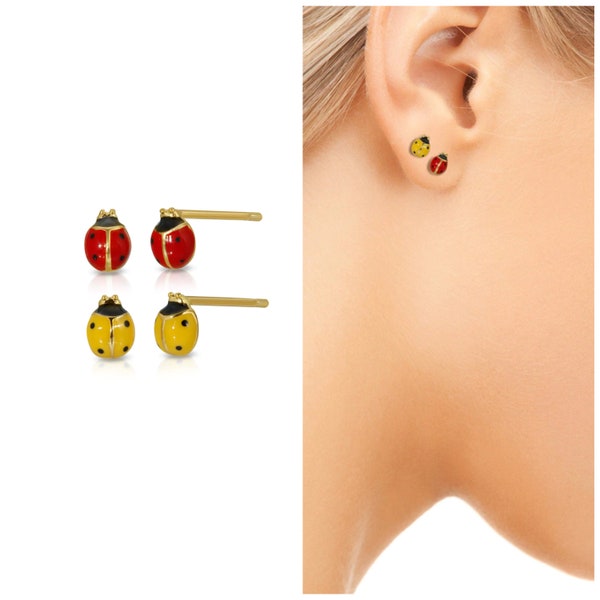 Ladybug Earrings - Etsy