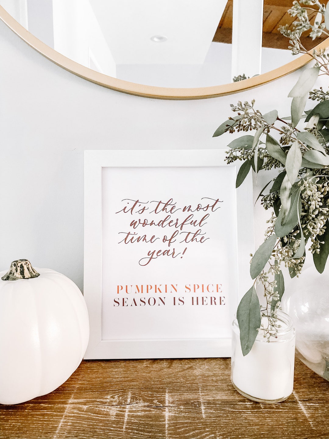 Pumpkin Spice Printable Quote | Fall Decor Wall Art | Gifts for PSL ...