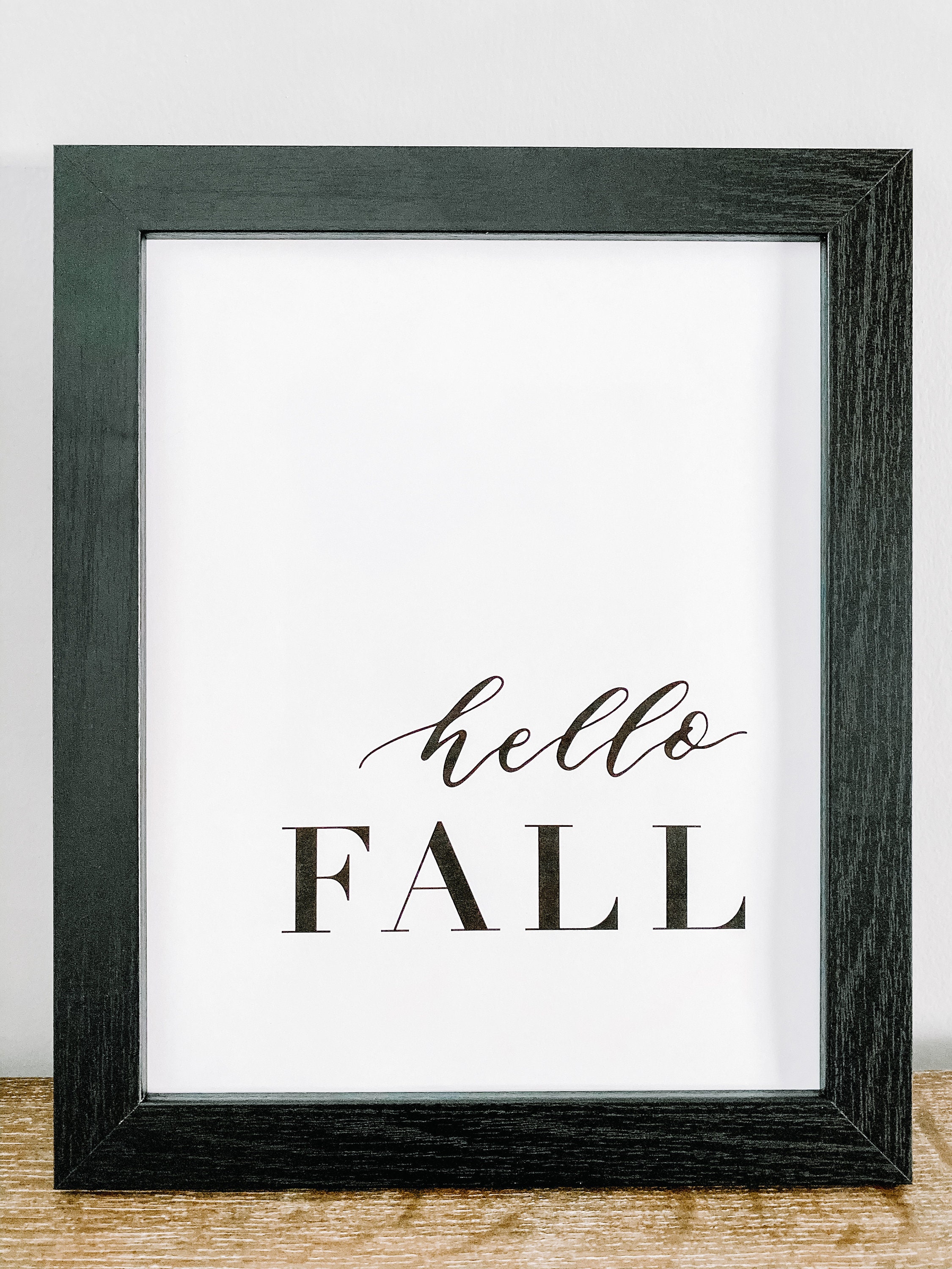 Hello Fall Printable Quote Fall Decor Wall Art Digital - Etsy