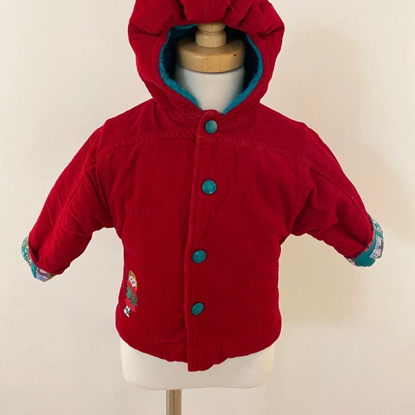 Corduroy Red Baby Jacket - Etsy
