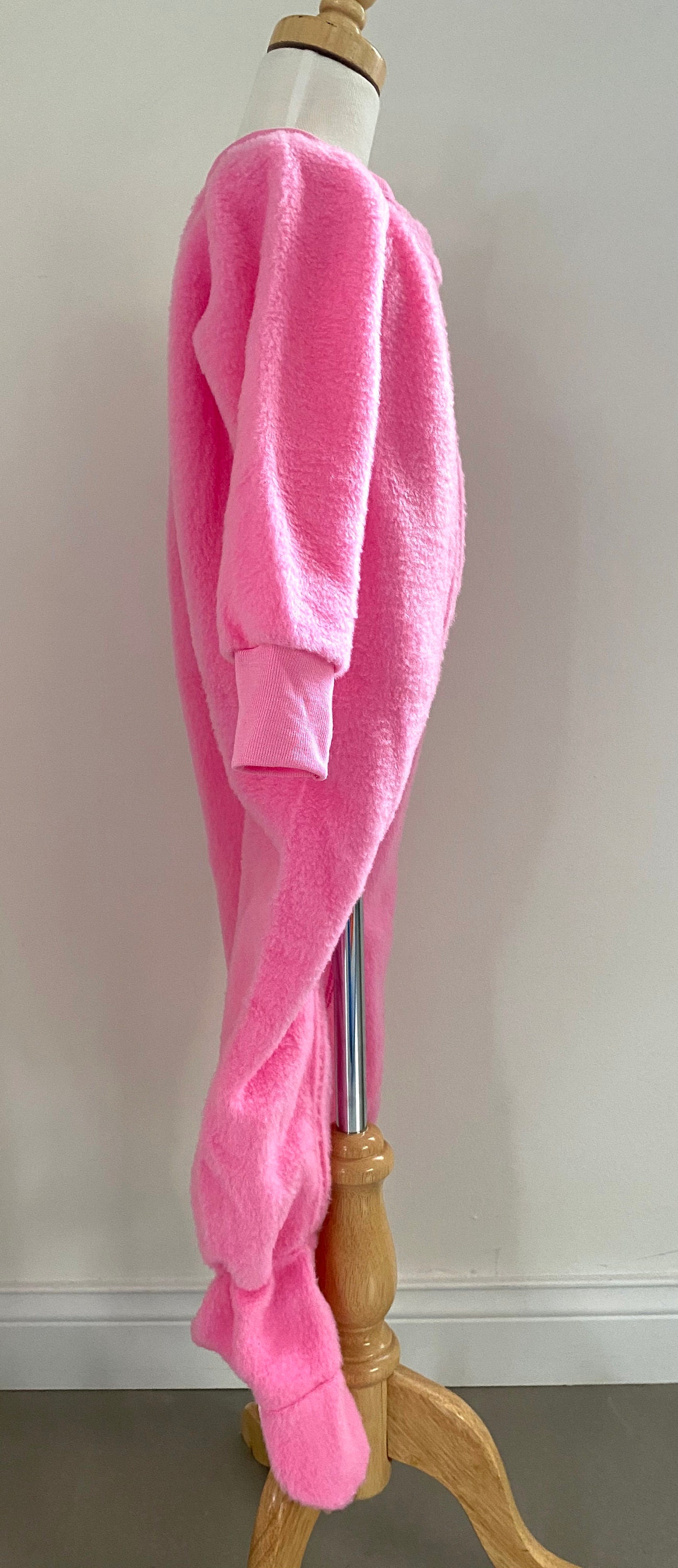 Vintage Paddington Bear Pink Onesie/toy Soft Fleece Toddler Sleeper ...