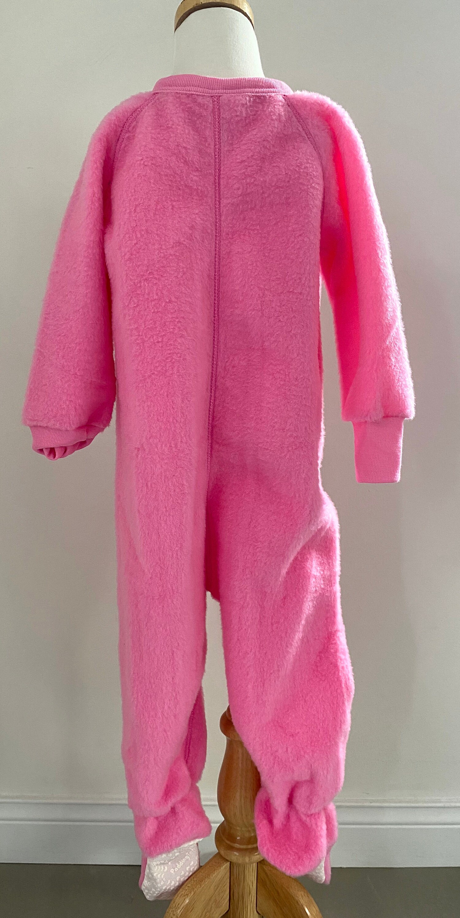 Vintage Paddington Bear Pink Onesie/toy Soft Fleece Toddler Sleeper ...