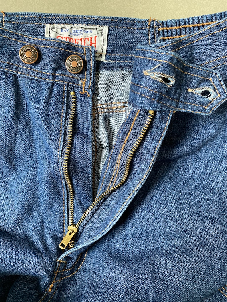 80s Vintage Bay Britches Jeans: Dark Wash Wide Leg Denim (size 27) - Etsy