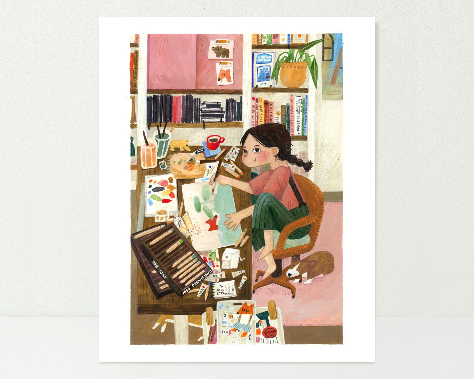 Artist Desk Portrait 8x10 Art Print - Etsy