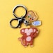 Monkey the Artist Acrylic Key Chain - Etsy
