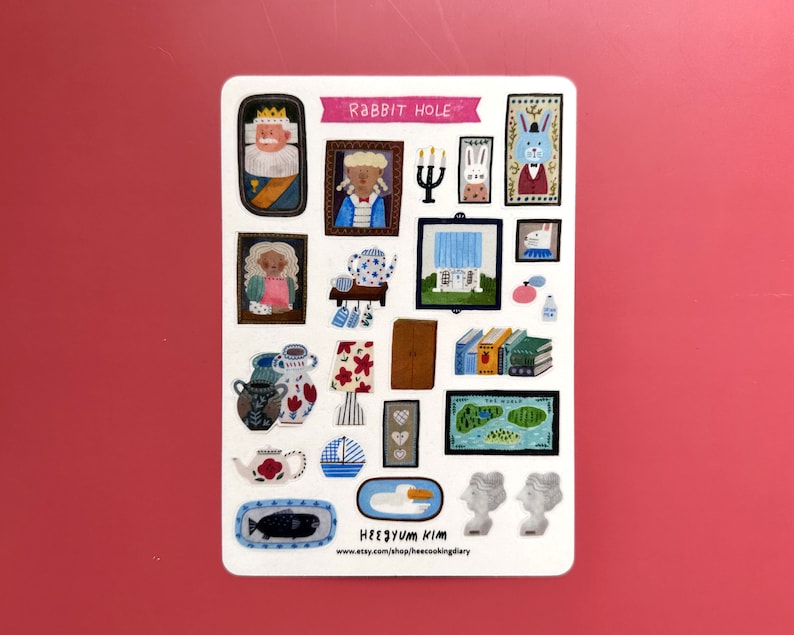 Alice in Wonderland Clear Sticker Sheet A6 Bullet Journal - Etsy