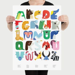 ABC Alphabet Poster 18x24 Inch - Etsy