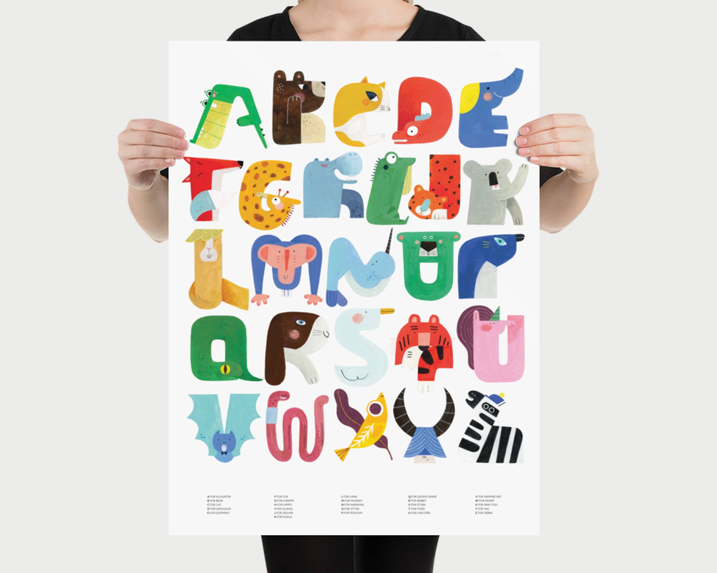 ABC Alphabet Poster 18x24 Inch - Etsy